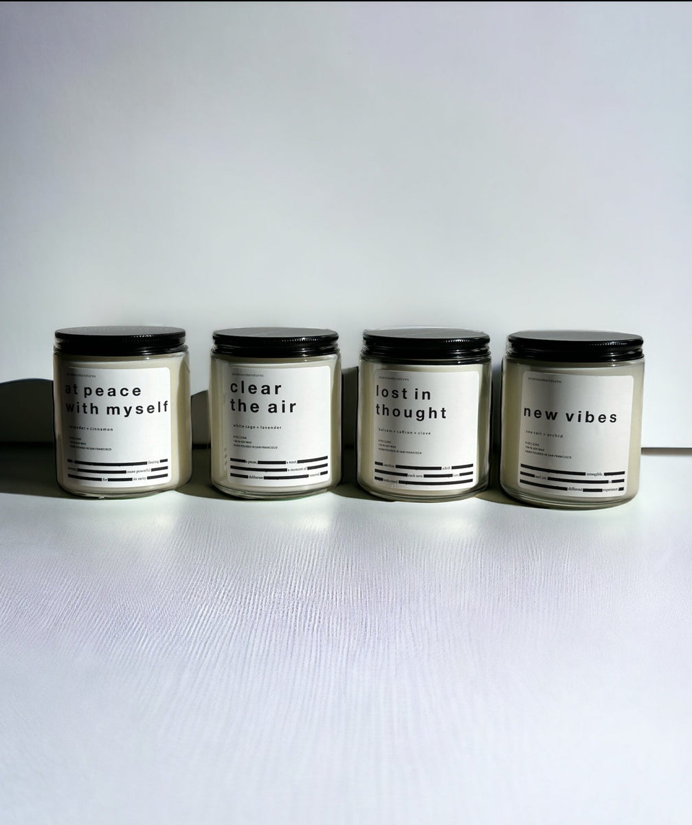 Signature Collection - 4 signature candles / postmodernform candles